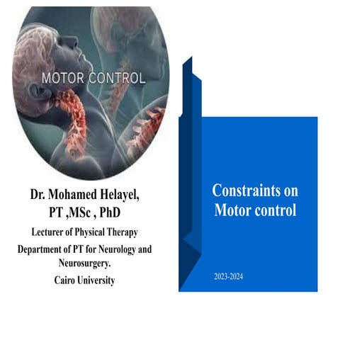 Theories of Motor Control | PPTX