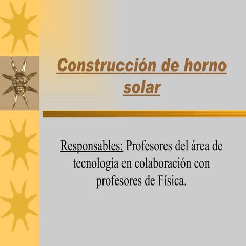 Construcción De Horno Solar | PPT
