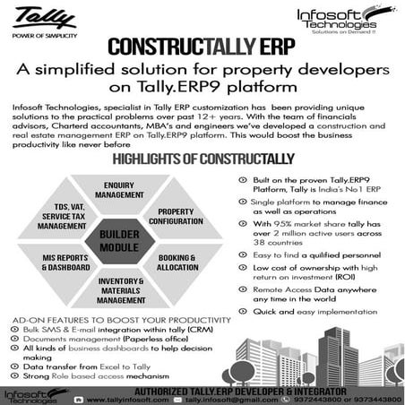 Construction ERP in Tally | PDF
