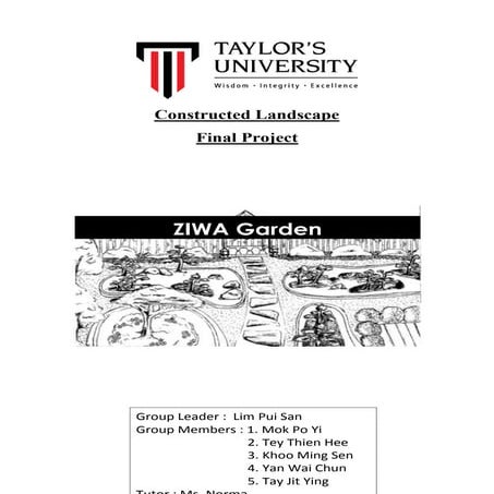 Constructed landscape final project real | PDF