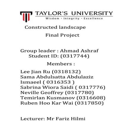 Constructed landscape report for final project | DOCX