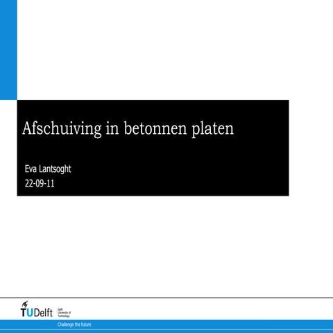 Afschuiving in betonnen platen | PPT