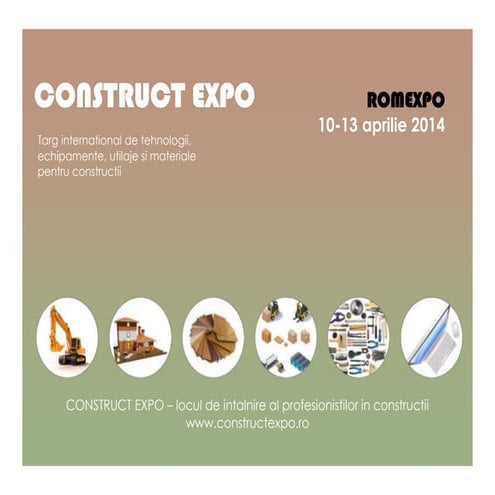 Construct Expo - Targ international de tehnologii, echipamente, utilaje ...