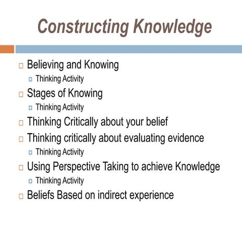 Constructing knowledge | PPTX