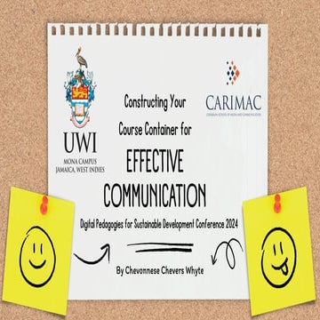 Constructing Your Course Container for Effective Communication | PPT