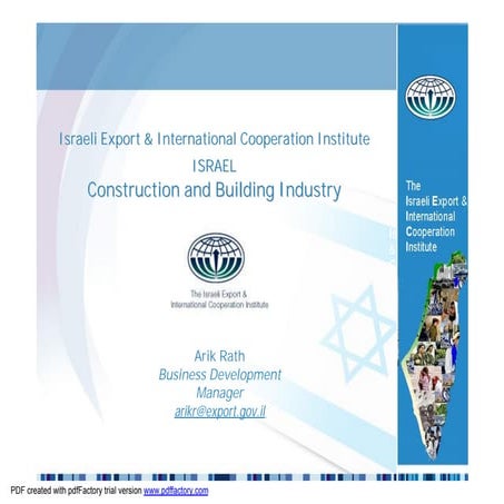 ISRAEL Construction and Building Industry | PDF | Construction Industry ...