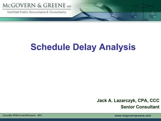 Schedule Analysis Methods - AACE 29R-03 Recommended.pdf | Law