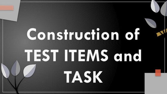 Guidelines Constructing Multiple Choice Test Items Pdf Standardized