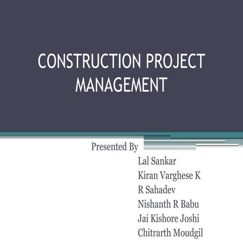 Construction Project Management 2 Pdf Free Pdf