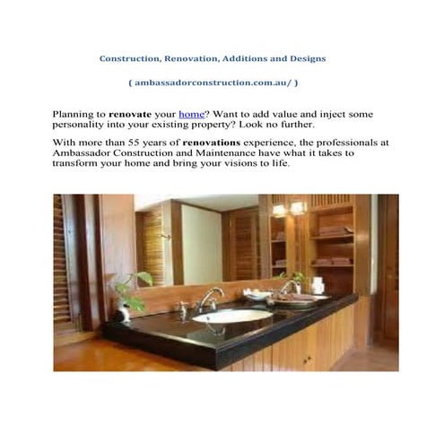 Renovation Packages | PPTX