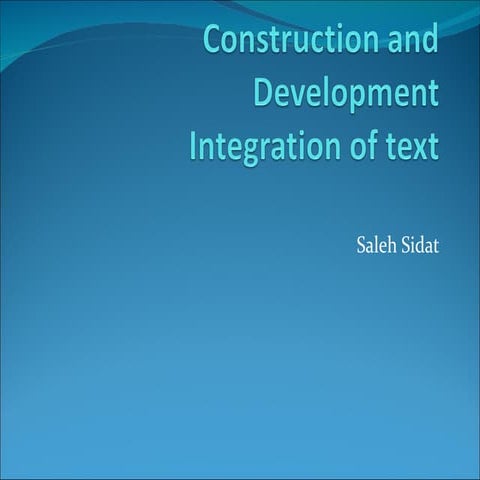 Construction and development | PPT