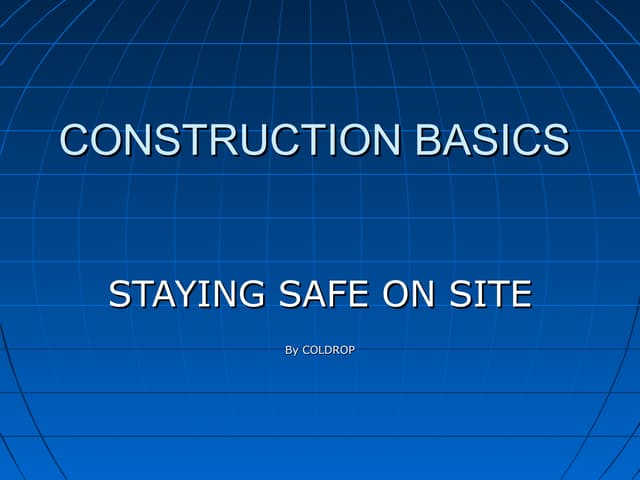 Construction site induction | PPT