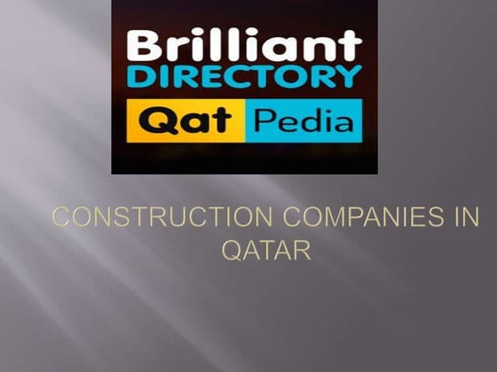 Construction Companies in the near future & Facts | PPT