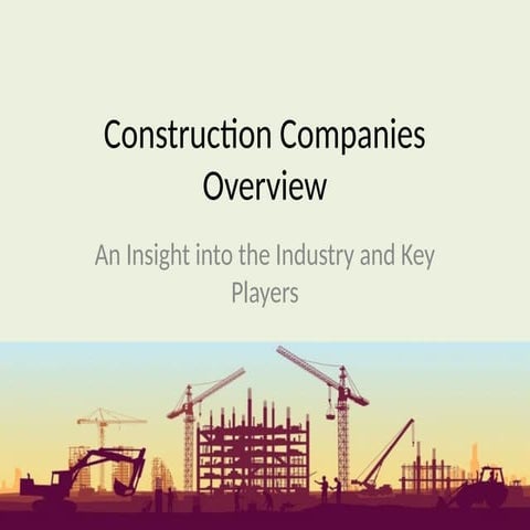 Top Construction Companies Building the Future | PPTX