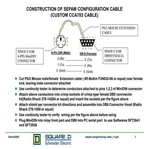 Construction_Diagram_of_Sepam_CCA783_configuration_cable.ppt