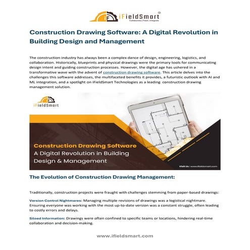 Construction Drawing Software A Digital Revolution in Building Design ...
