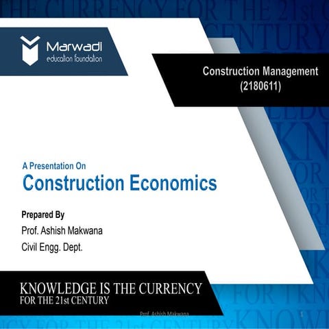 Construction economics_Construction Management (2180611) (Semester-8 ...