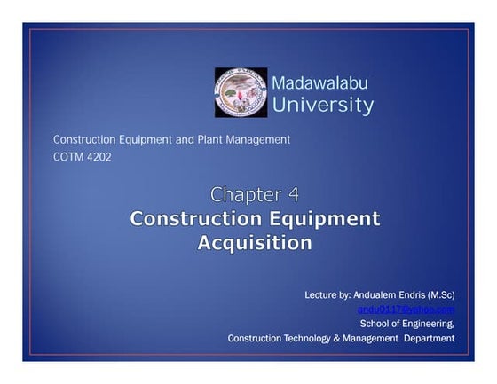 Chapter 6- Contract Management | PPT