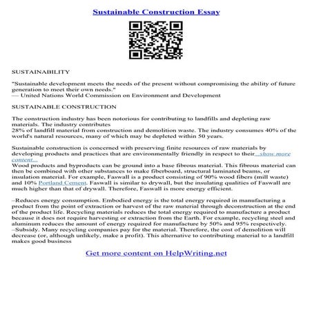 Construction Essays | PDF