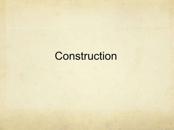 Preliminary construction | DOCX
