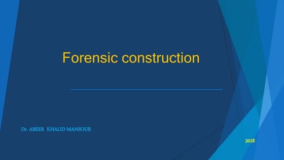 The role of a forensic engineer | PDF
