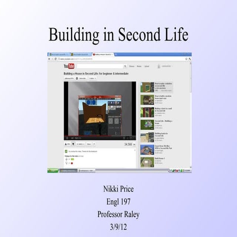 Second Life Advanced Skills | PPT