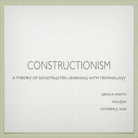 Constructionism | PDF