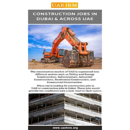 Construction Jobs in Dubai & Across UAE - UAEHRM | PDF