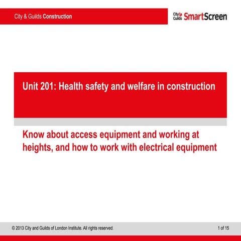 101 Level 1 Principles of building construction, information and ...