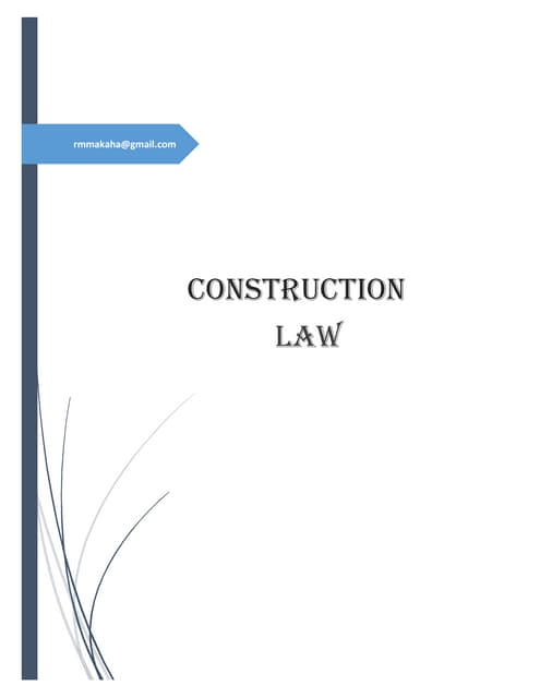 Construction Law Presentation | PPT