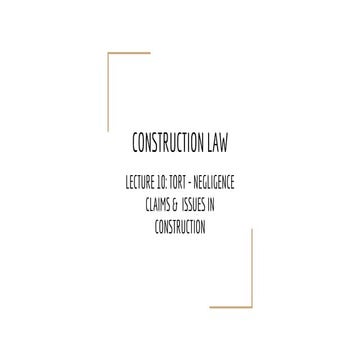 Construction law lecture 10 | PPTX | Law