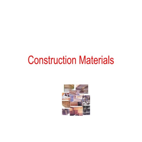 Construction materials | PPT