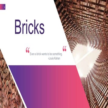BRICKS - Construction materials and testing | PPTX