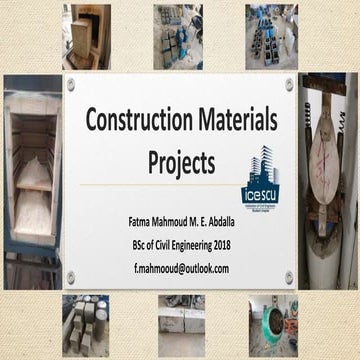 Construction materials projects | PPT