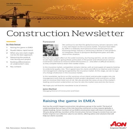 Aon Construction newsletter v3 | PDF