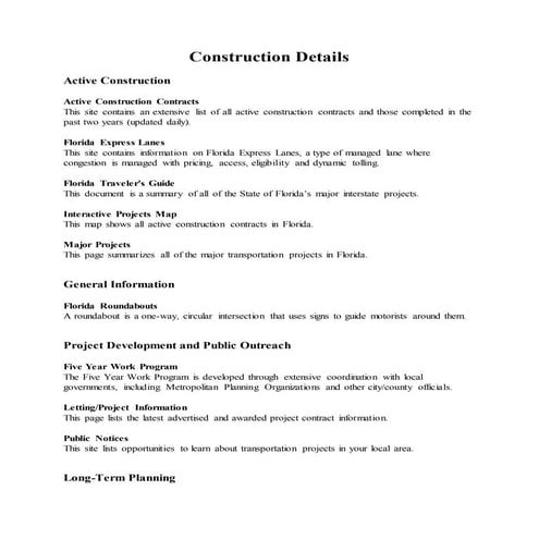 Construction plan | PDF