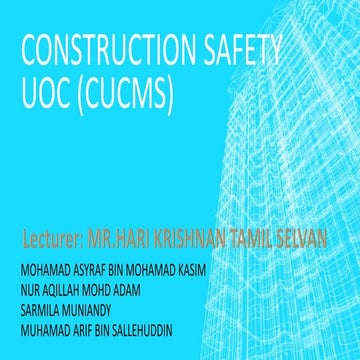 Construction Safety Presentation with Case Study | PPTX