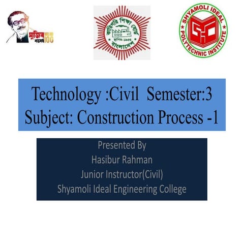 Construction process 1 lec-1 | PPT