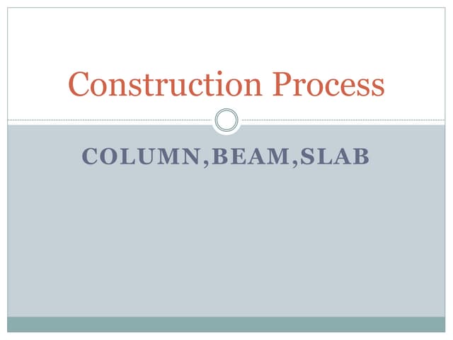 RCC Elements column, beam. | PPTX