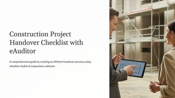 Construction Punch List Template with eAuditor Audits & Inspections | PDF