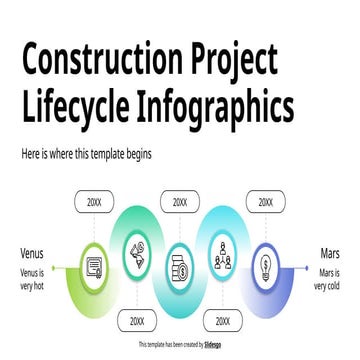 Construction Project Lifecycle Infographics | PPTX