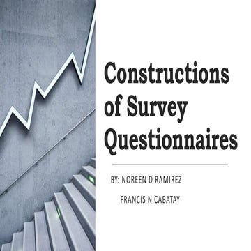 Constructions-of-Survey-Questionaries (1).pptx | Small and Medium-sized ...