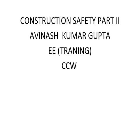 Construction safety ii | PPT