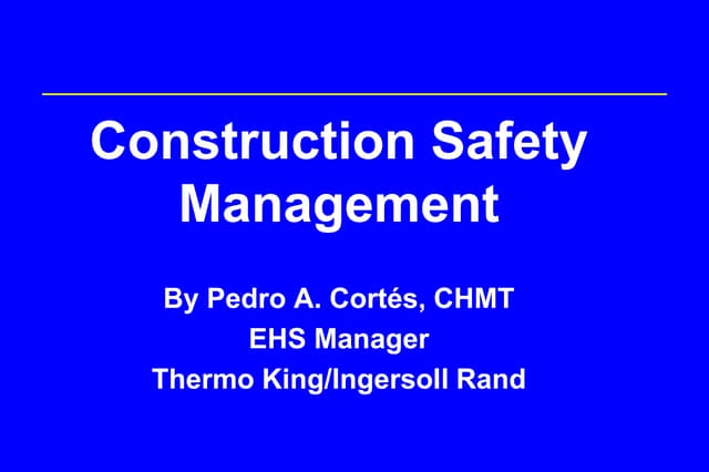 Excavation Safety Training Module 1 | PPT