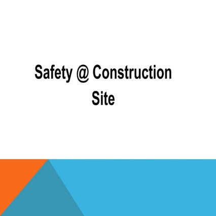 Construction safety management | PPTX
