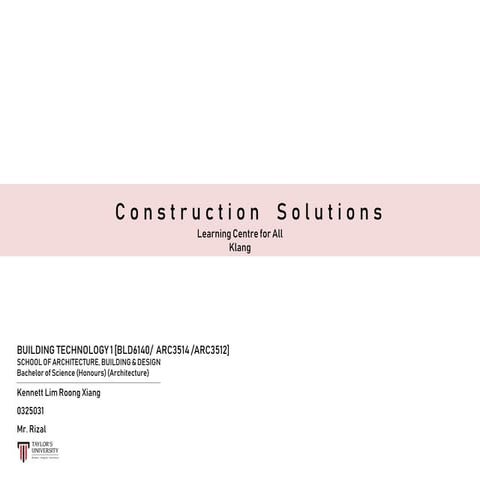 Construction solutions | PPT