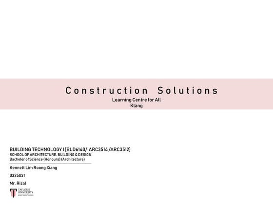 Building Technology project 02 | PPT