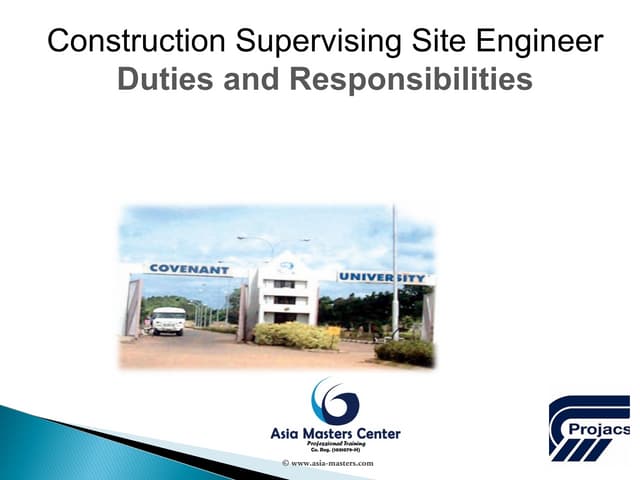 PROJECT CONSTRUCTION SUPERVISOR AND SUPERVISION | PDF