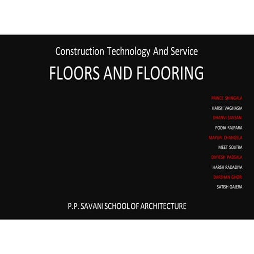 Flooring | PPT