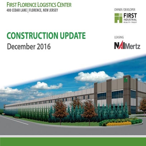 First Florence Logistics Center - Construction Update - December 2016 | PDF